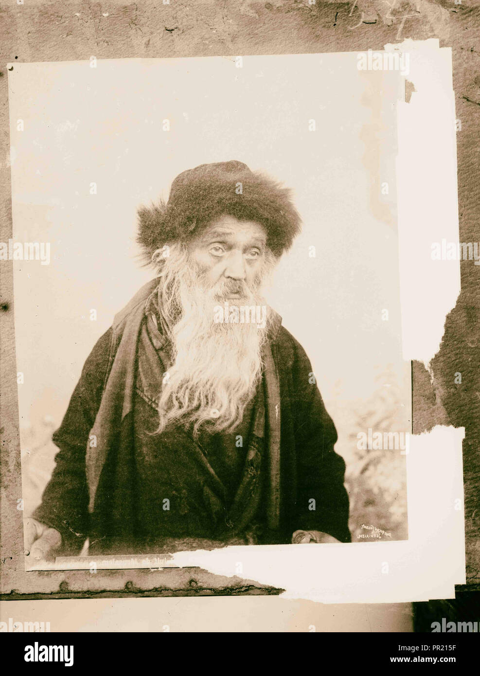Jewish rabbi. 1900, Israel Stock Photo - Alamy
