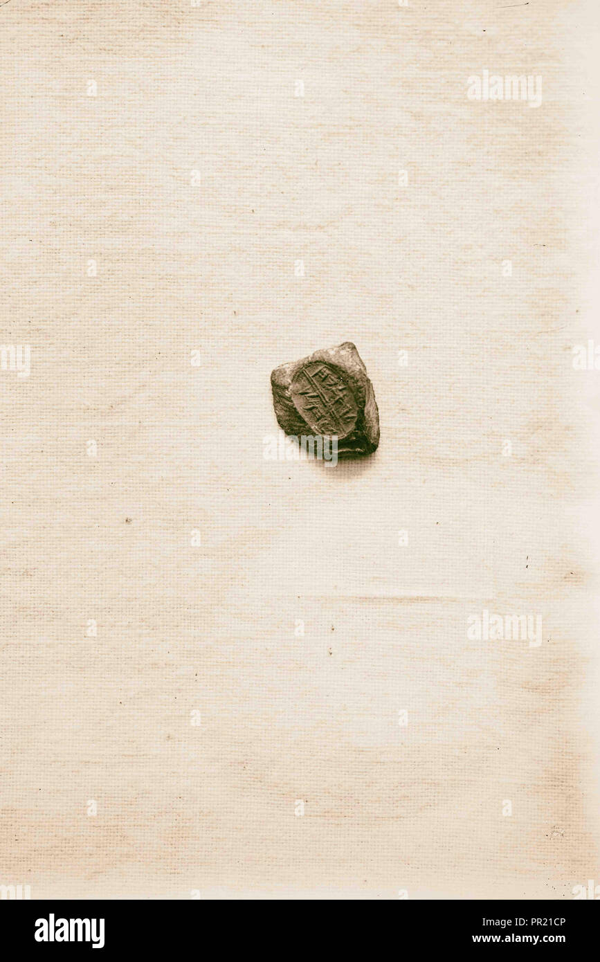 Various subjects of archaeological interest. Impression of Hebrew royal ...