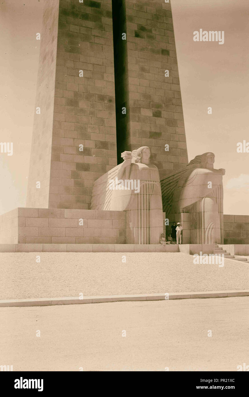 Egypt. Ismailia. The War Monument south of Ismailia Lake. Entrance ...