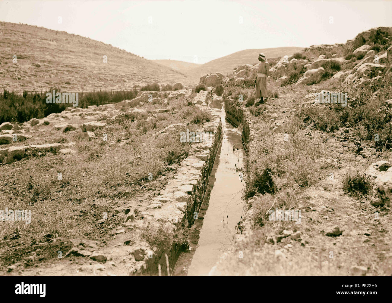 Solomon's Pools & ancient aqueducts Open section of Wadi El-Biyar ...