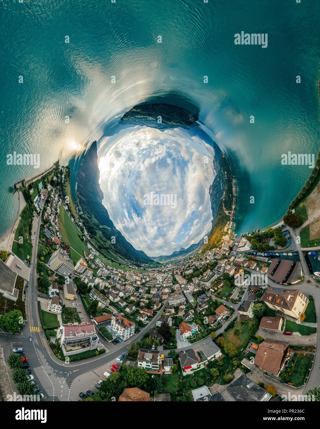 360 vr mountain lake summer hi-res stock photography and images - Alamy