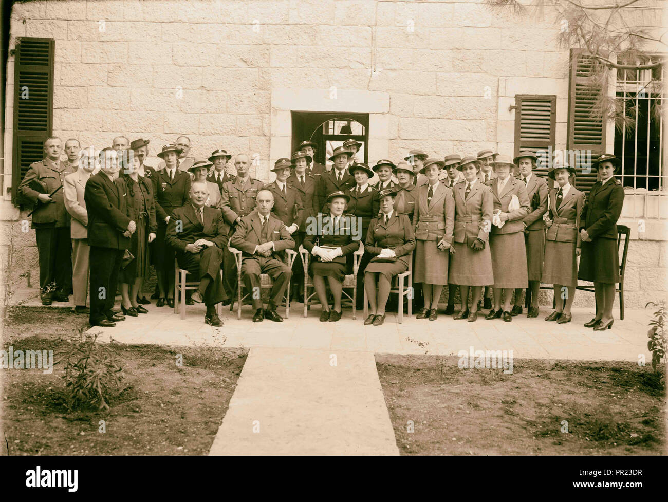 Group at the Churchill House. His Excellency & Lady MacMichael, 1941 ...