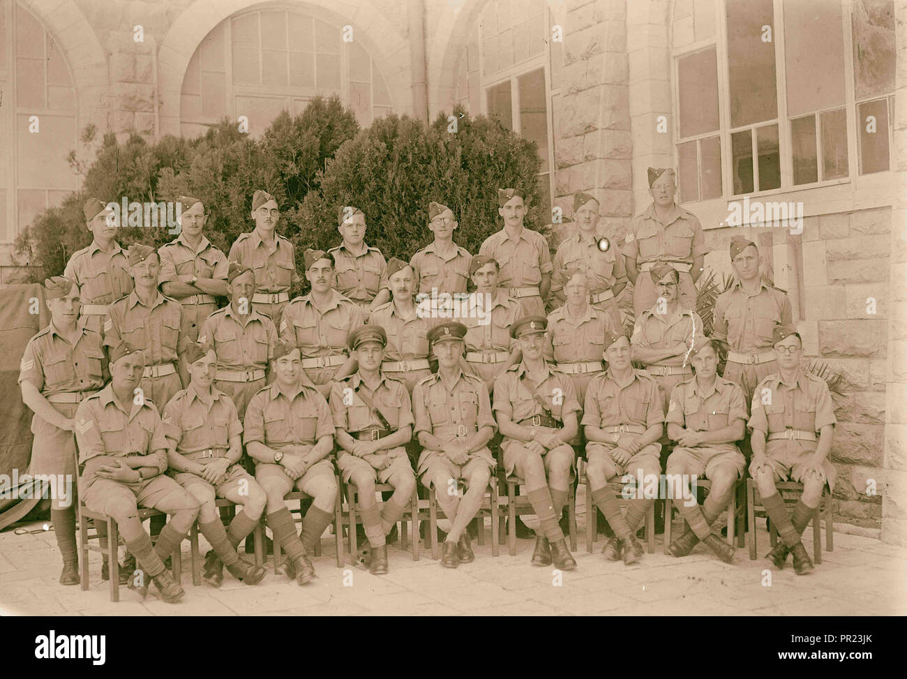 Sgt's. mess group at 16th general Hospital, taken July 1st 1944, Middle ...