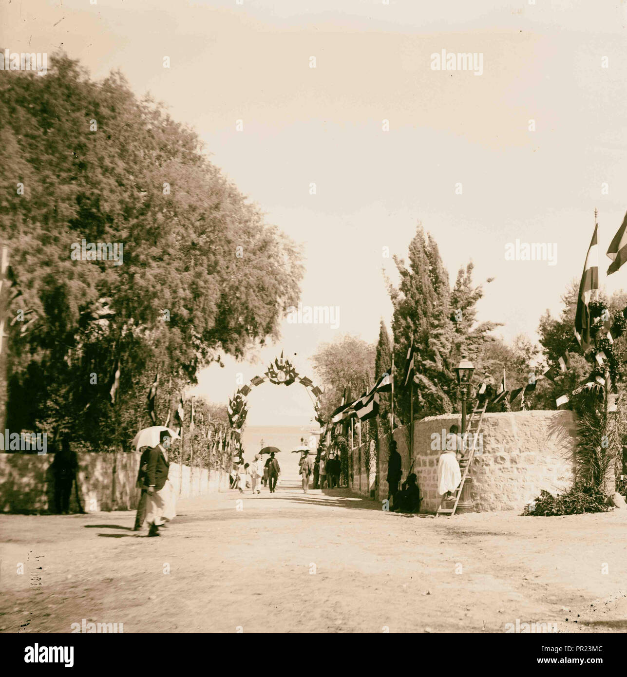 State visit to Jerusalem of Wilhelm II of Germany in 1898 Arch near ...