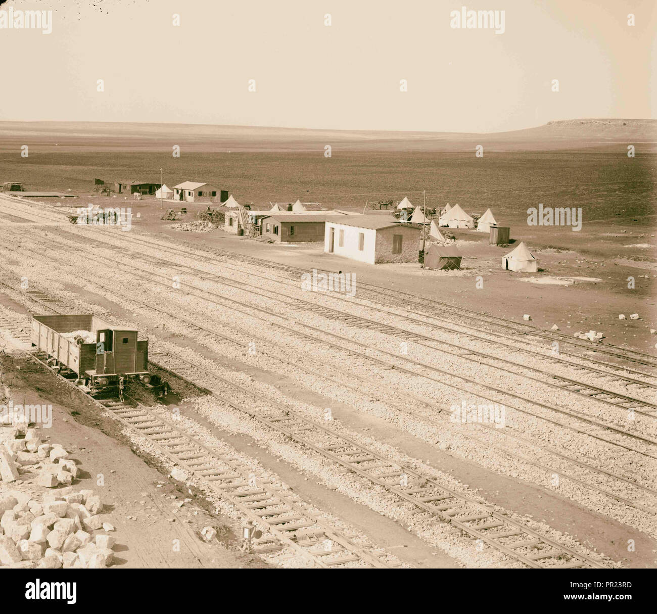 German Baghdad Railway, Railroad construction camp. 1900, Middle East ...