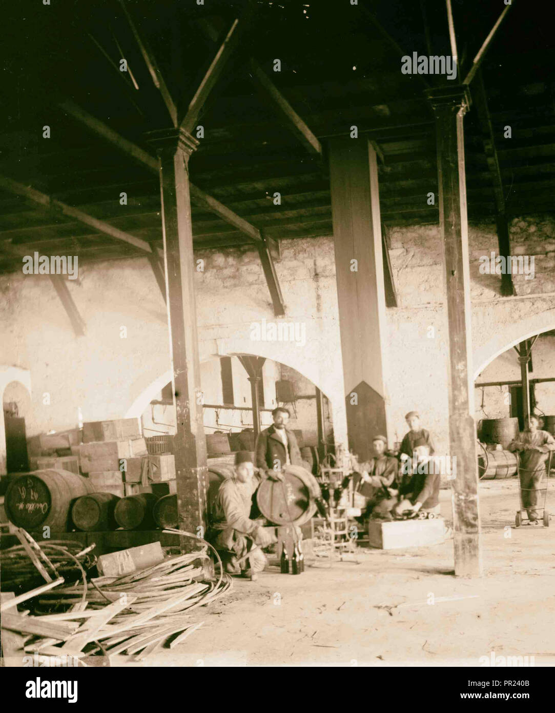 Mikweh. Wine cellars, interior American Colony, Jerusalem. Photograph ...