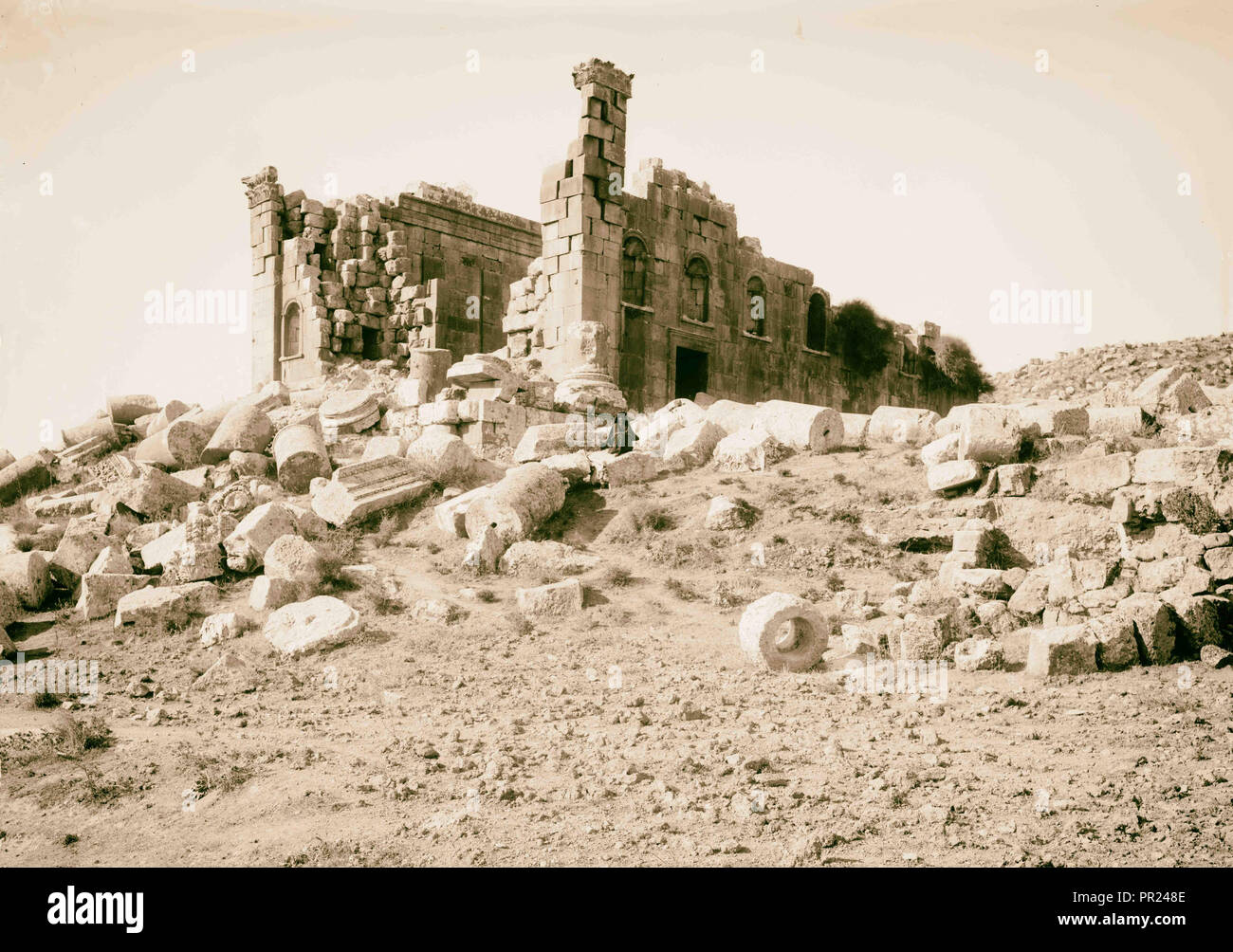 East of Jordan and the Dead Sea. Temple of Jerash American Colony ...