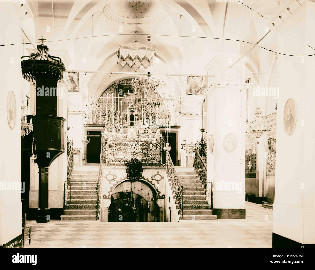 Northern views. Home of Christ, Nazareth. 1898, Israel, Nazareth Stock ...