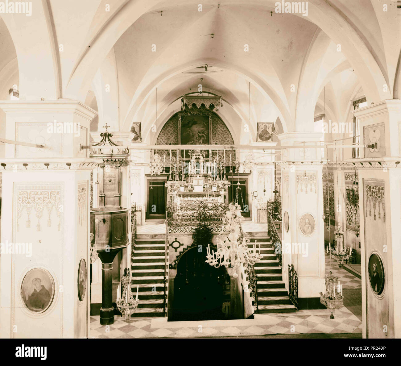 Northern views. Home of Christ, Nazareth. 1898, Israel, Nazareth Stock ...