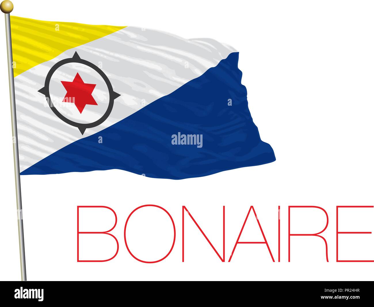 Bonaire flag, vector illustration Stock Vector Image & Art - Alamy