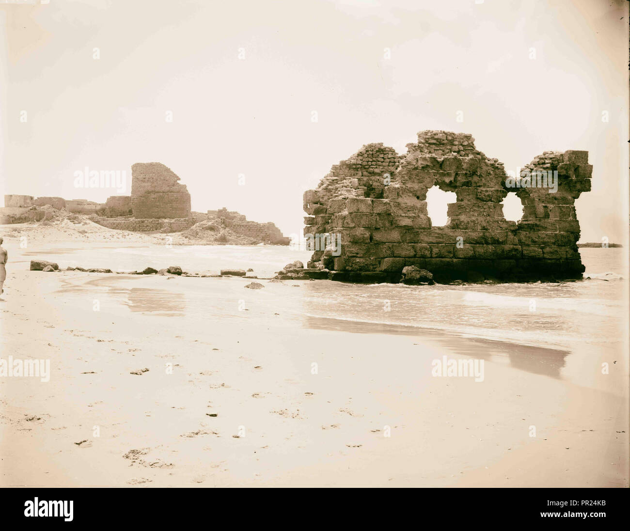 Ruins of Athlit. 1898, Israel, ʻAtlit Stock Photo - Alamy