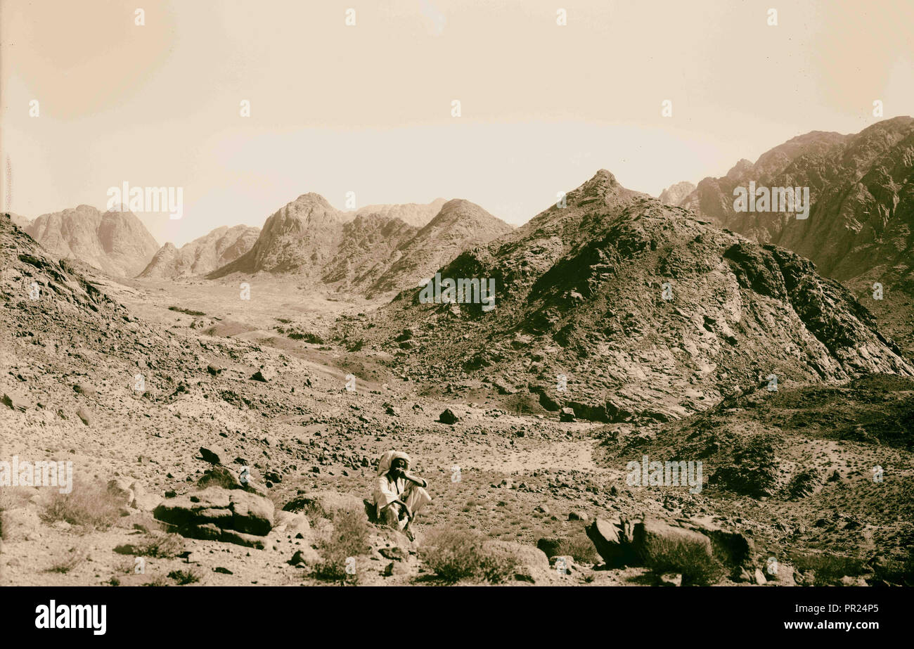 Sinai. Panorama of the Sinai Mountains from Nakb-el-Hawa. American ...