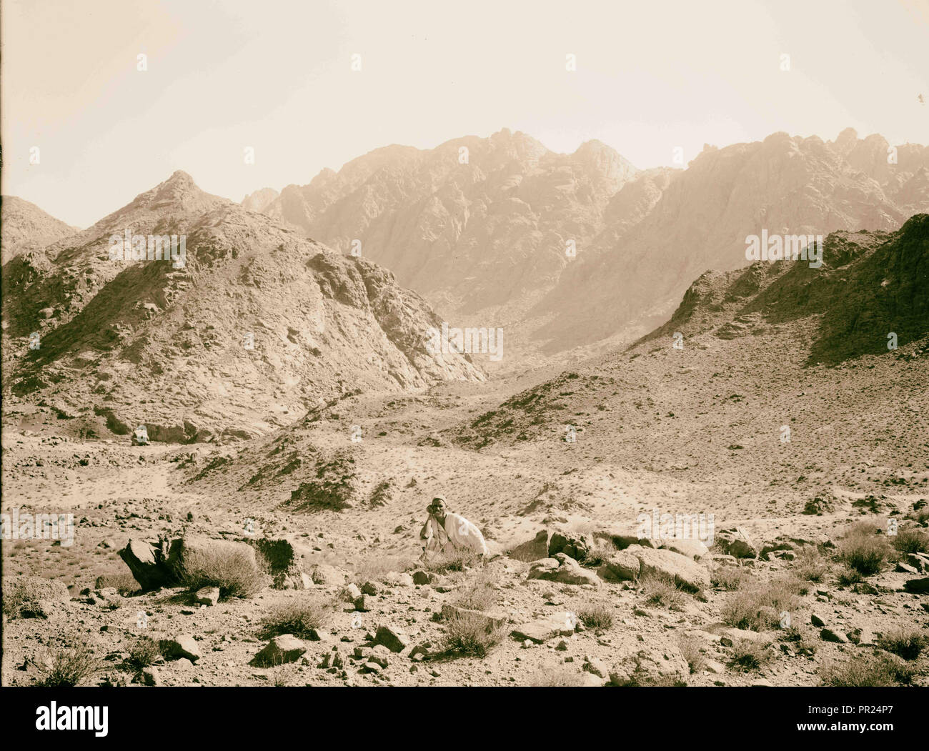 Sinai. Panorama of the Sinai Mountains from Nakb-el-Hawa. 1898, Egypt ...