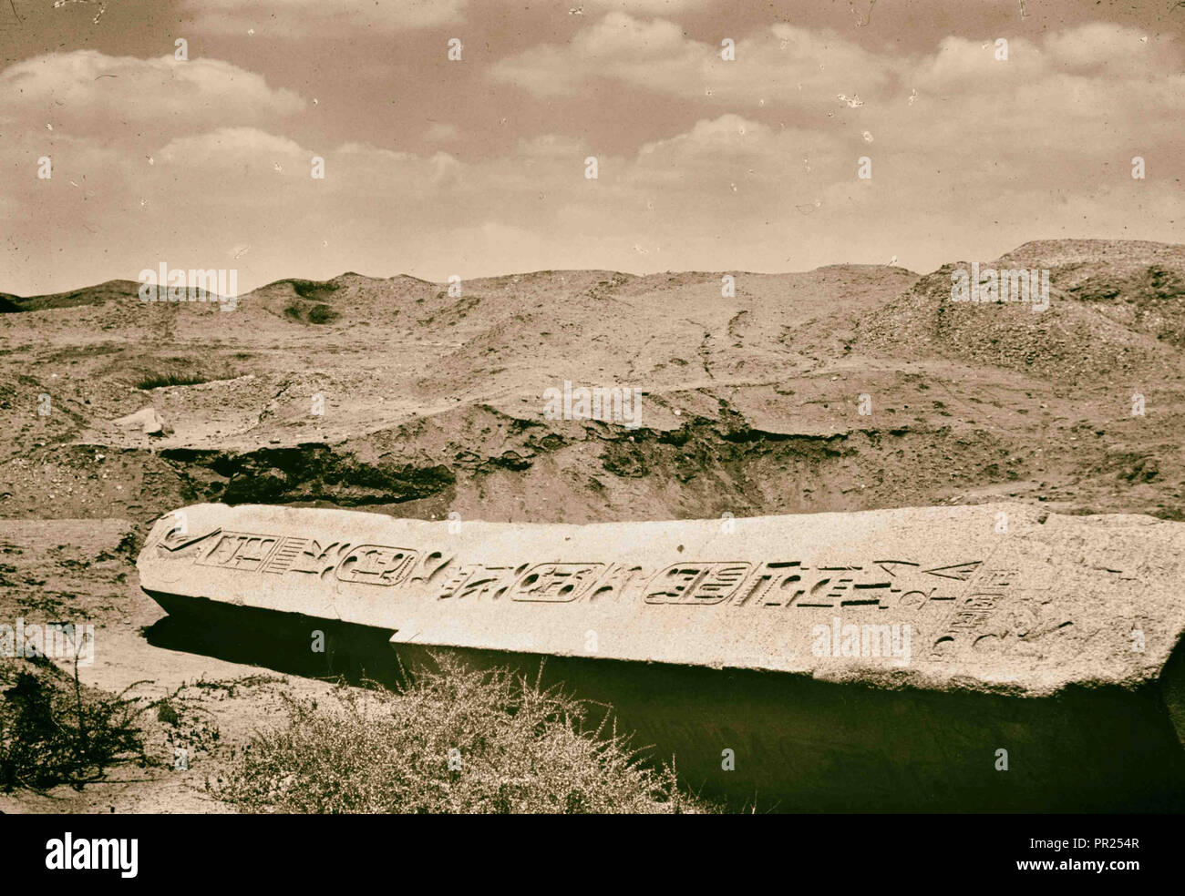 Tanis, obelisk. 1898, Egypt, Tanis, Extinct city Stock Photo - Alamy