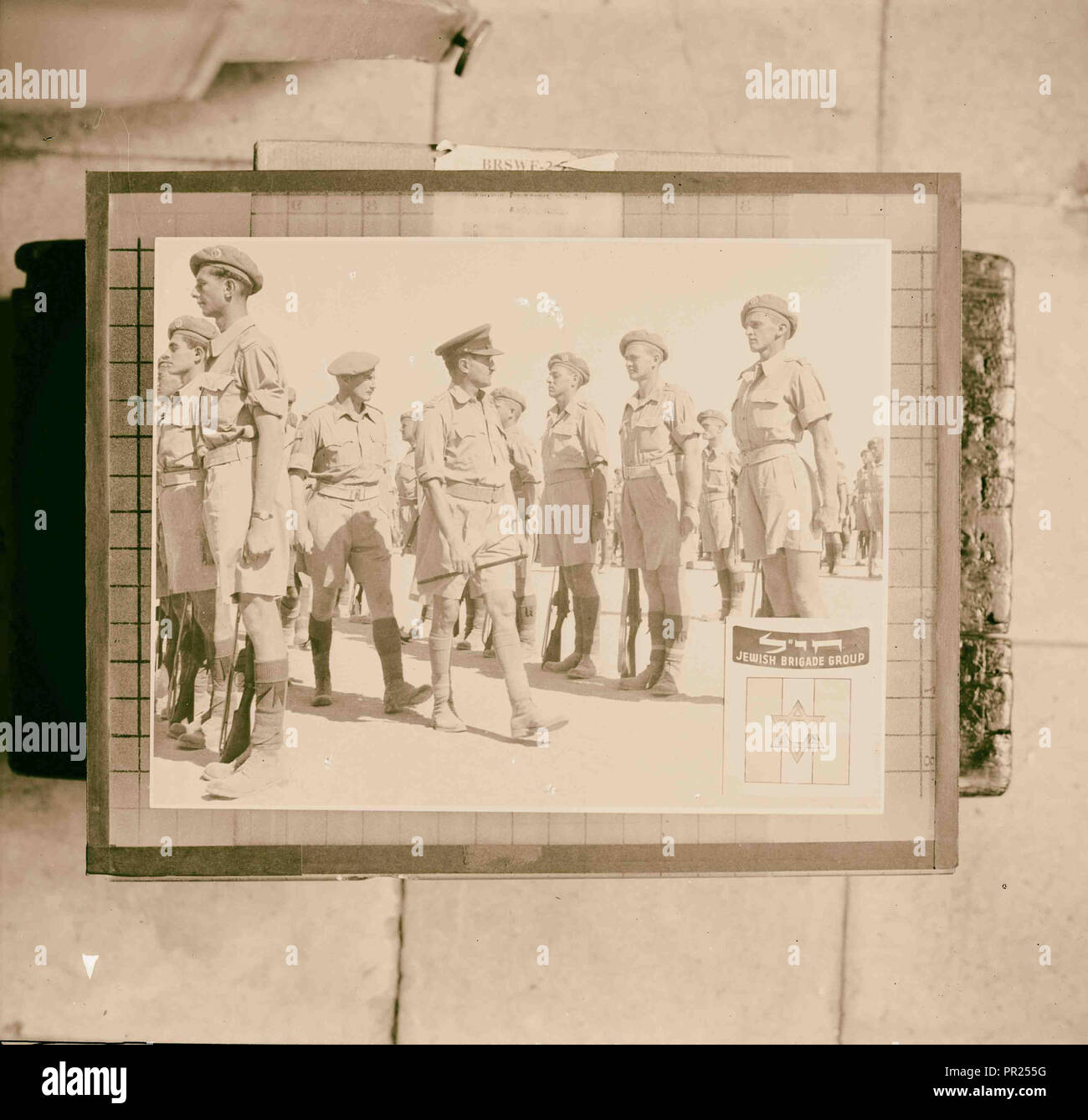 Jewish brigade recruitment 1944, Middle East, Israel Stock Photo - Alamy