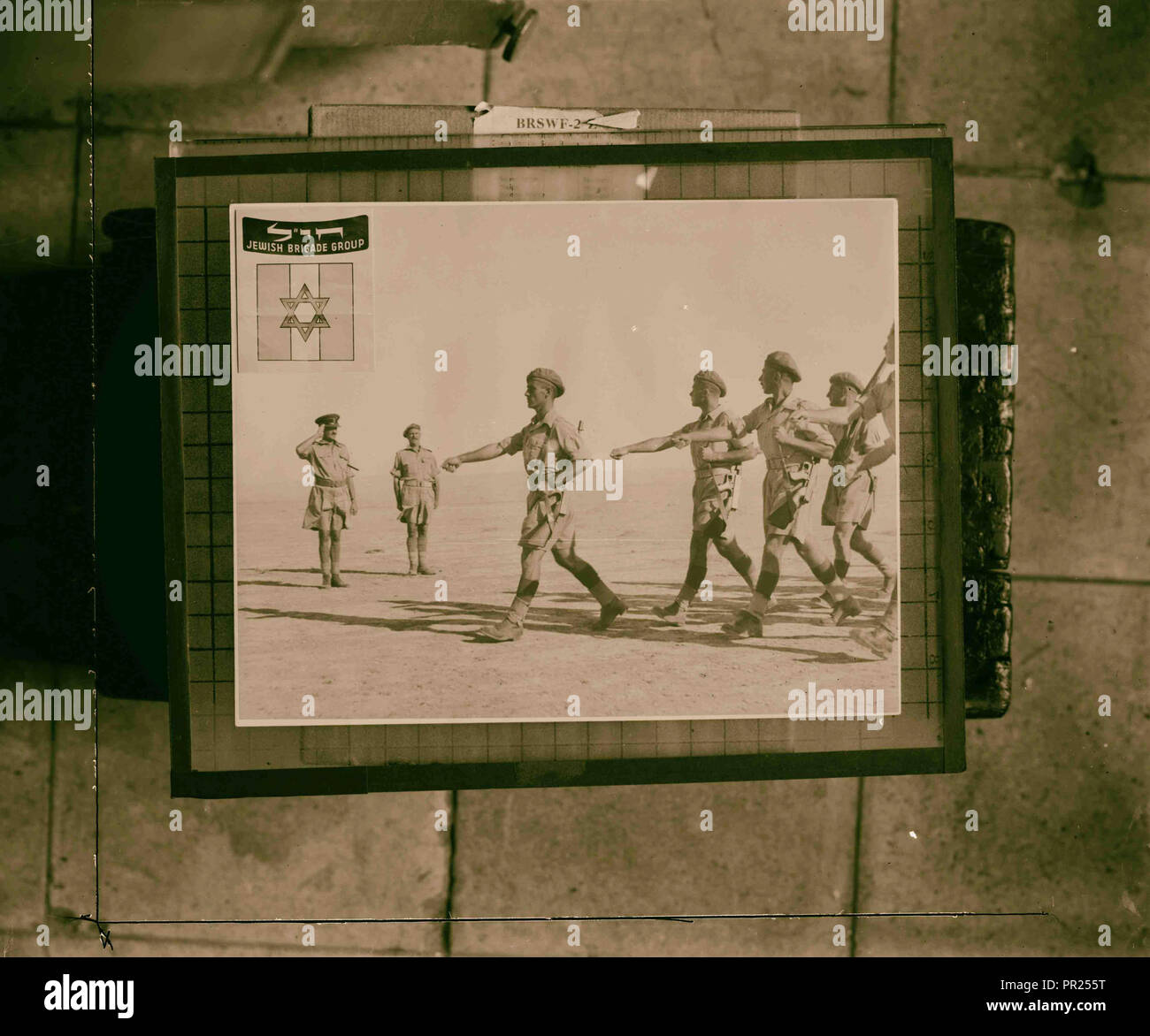 Jewish brigade recruitment 1944, Middle East, Israel Stock Photo - Alamy