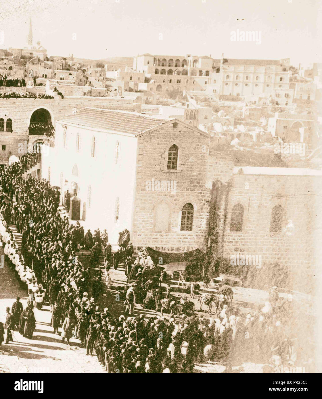 Costumes, characters and ceremonies, Christmas Day, Bethlehem. 1898 ...