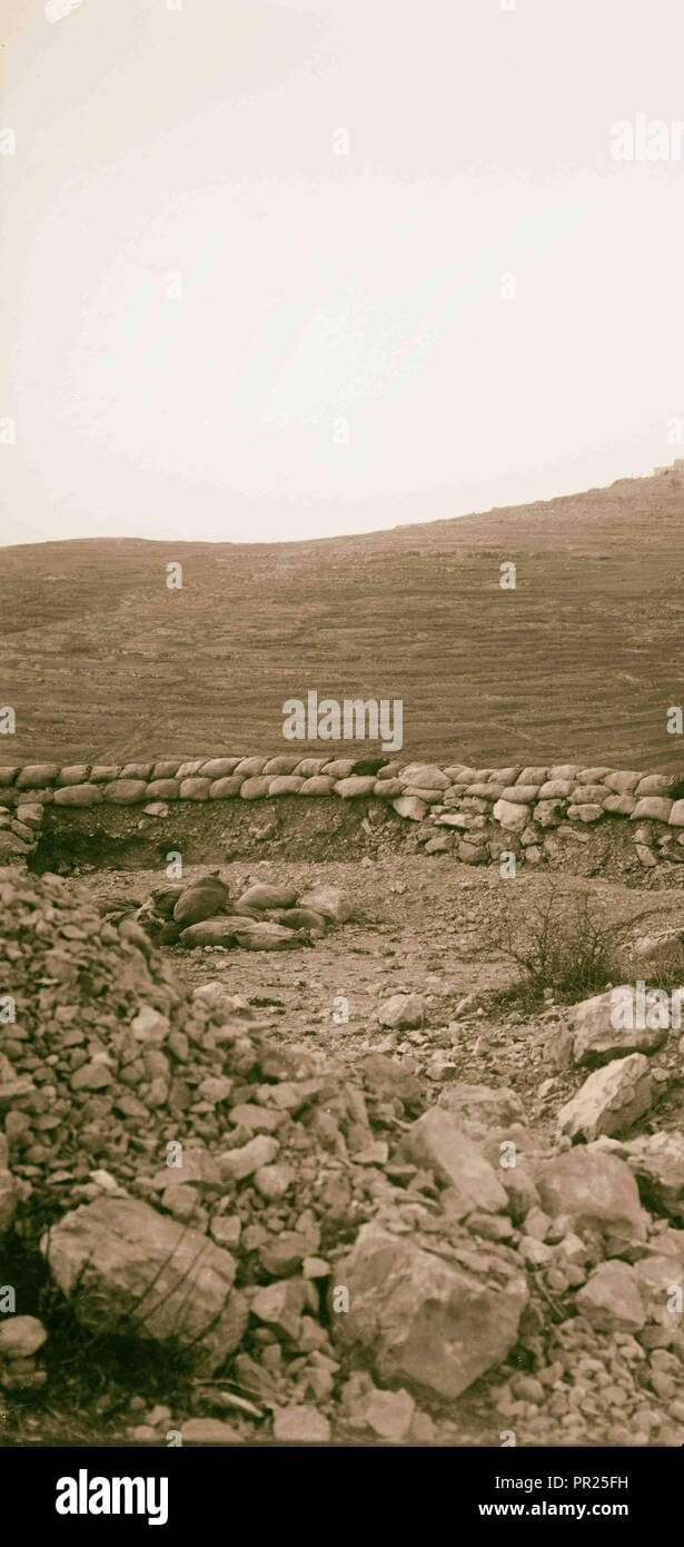 Nebi Samwil from the Turkish trenches. Photograph was taken from an ...