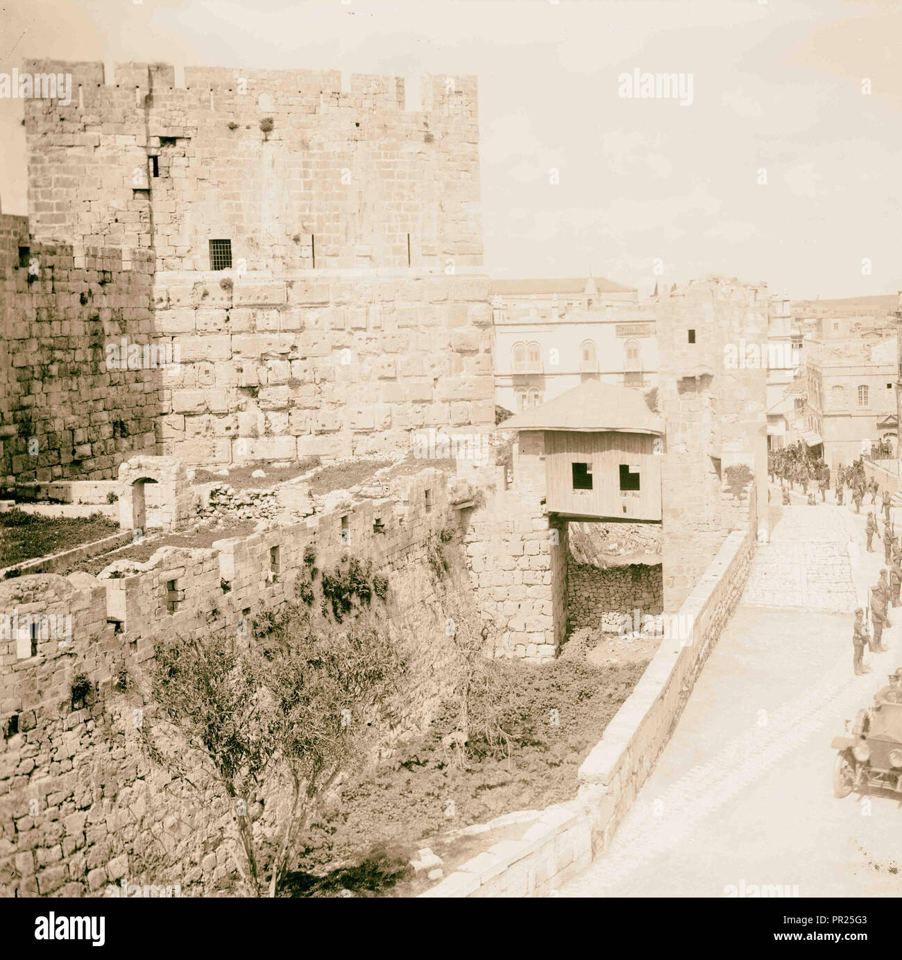 Allenby arriving to read proclamation at Tower of David. 1917 ...