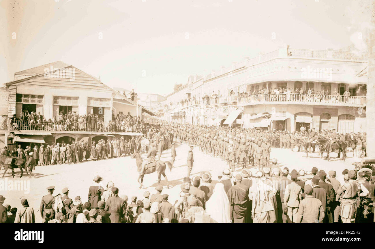 Allenby parade & investiture 1917, Jerusalem, Israel Stock Photo - Alamy