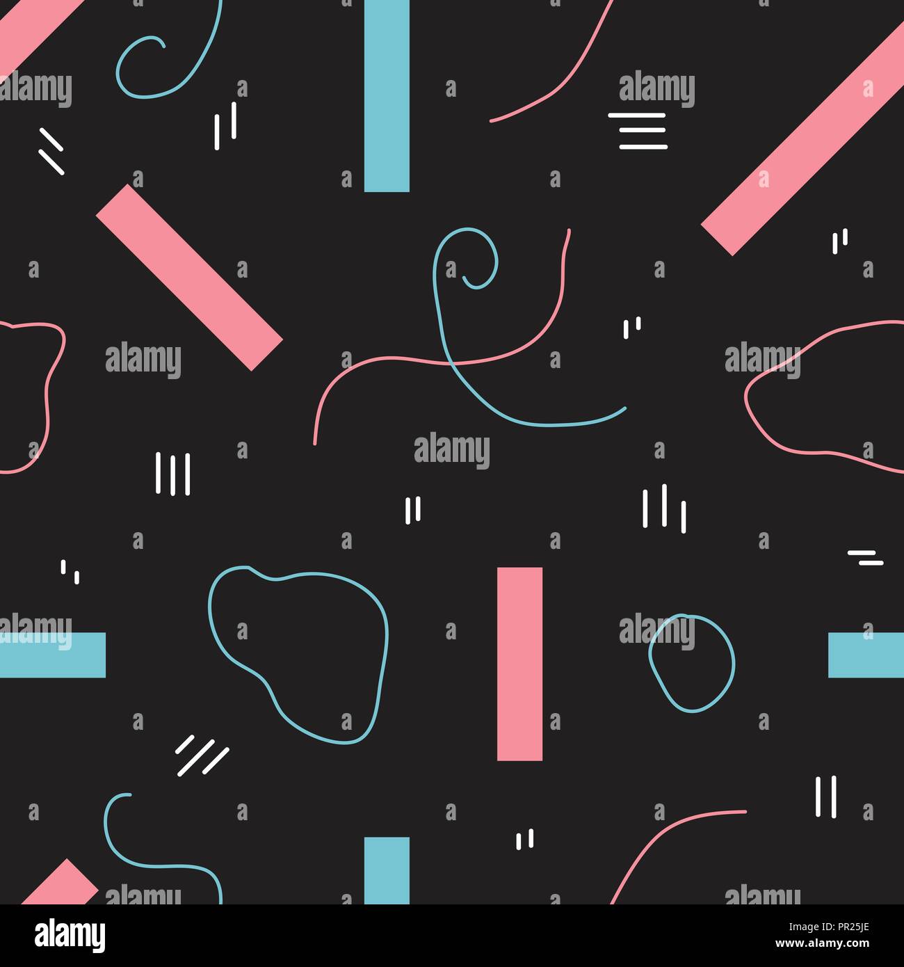Unique abstract seamless repeating pattern. Geometric and hand drawn ...