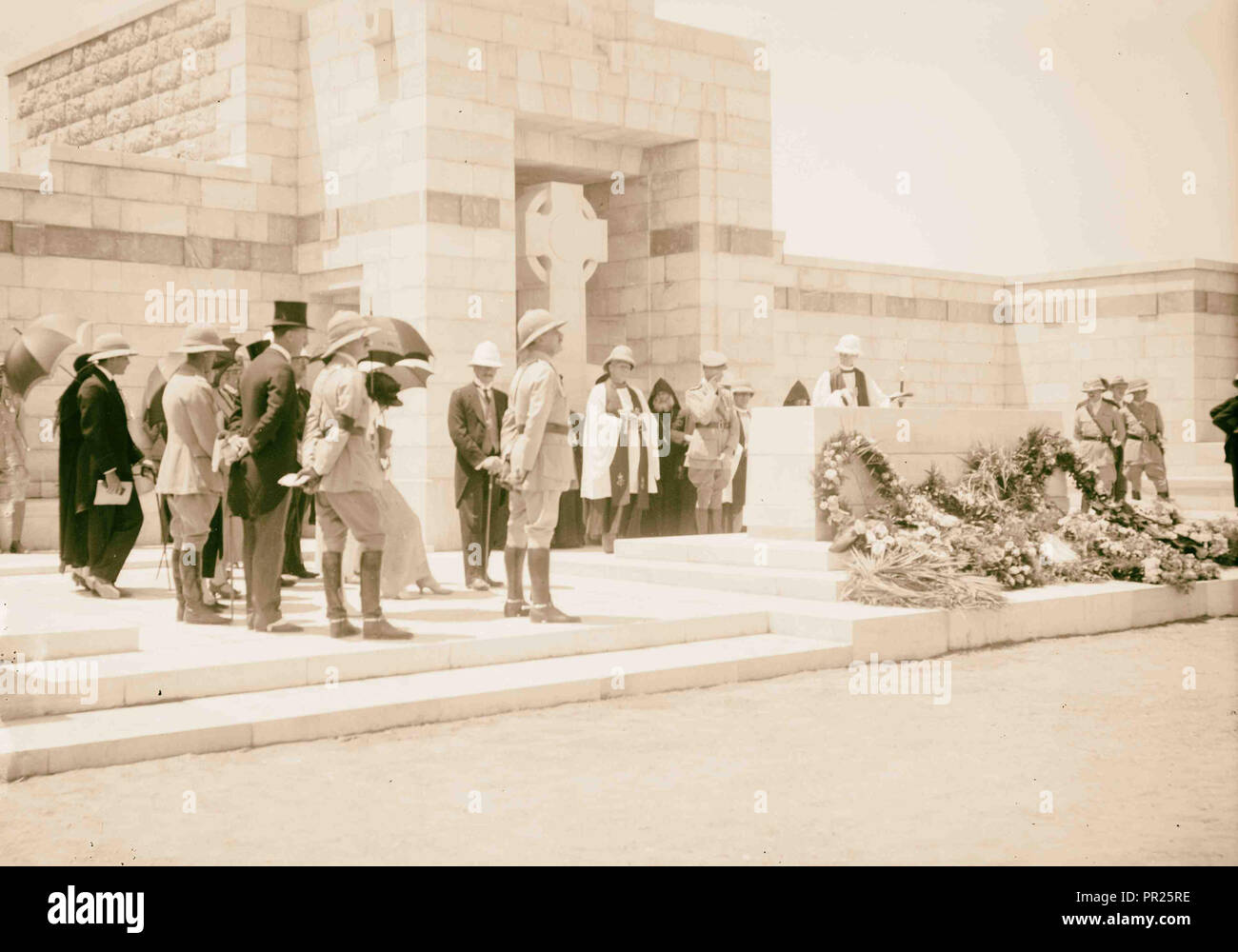 War cemetery consecration, Gaza-Belah, April 25, 1925, Gaza Strip ...