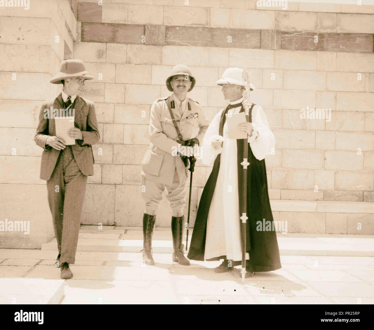 War cemetery consecration, Gaza-Belah, April 28, 1925, Gaza Strip ...