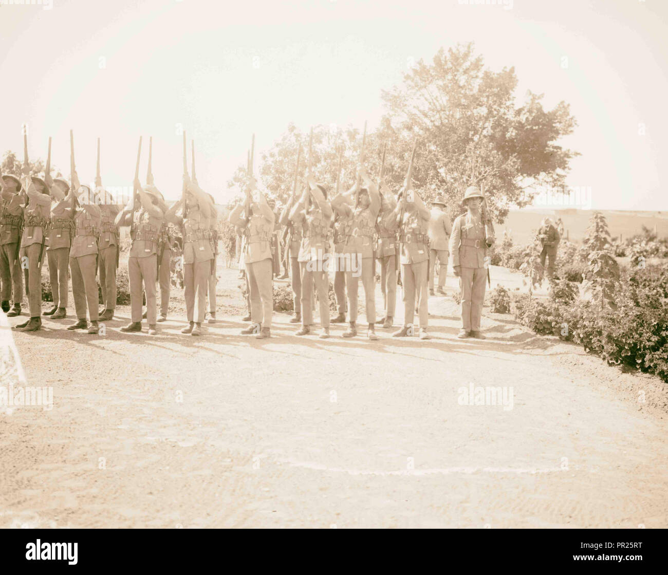 War cemetery consecration, Gaza-Belah, April 28, 1925, Gaza Strip ...