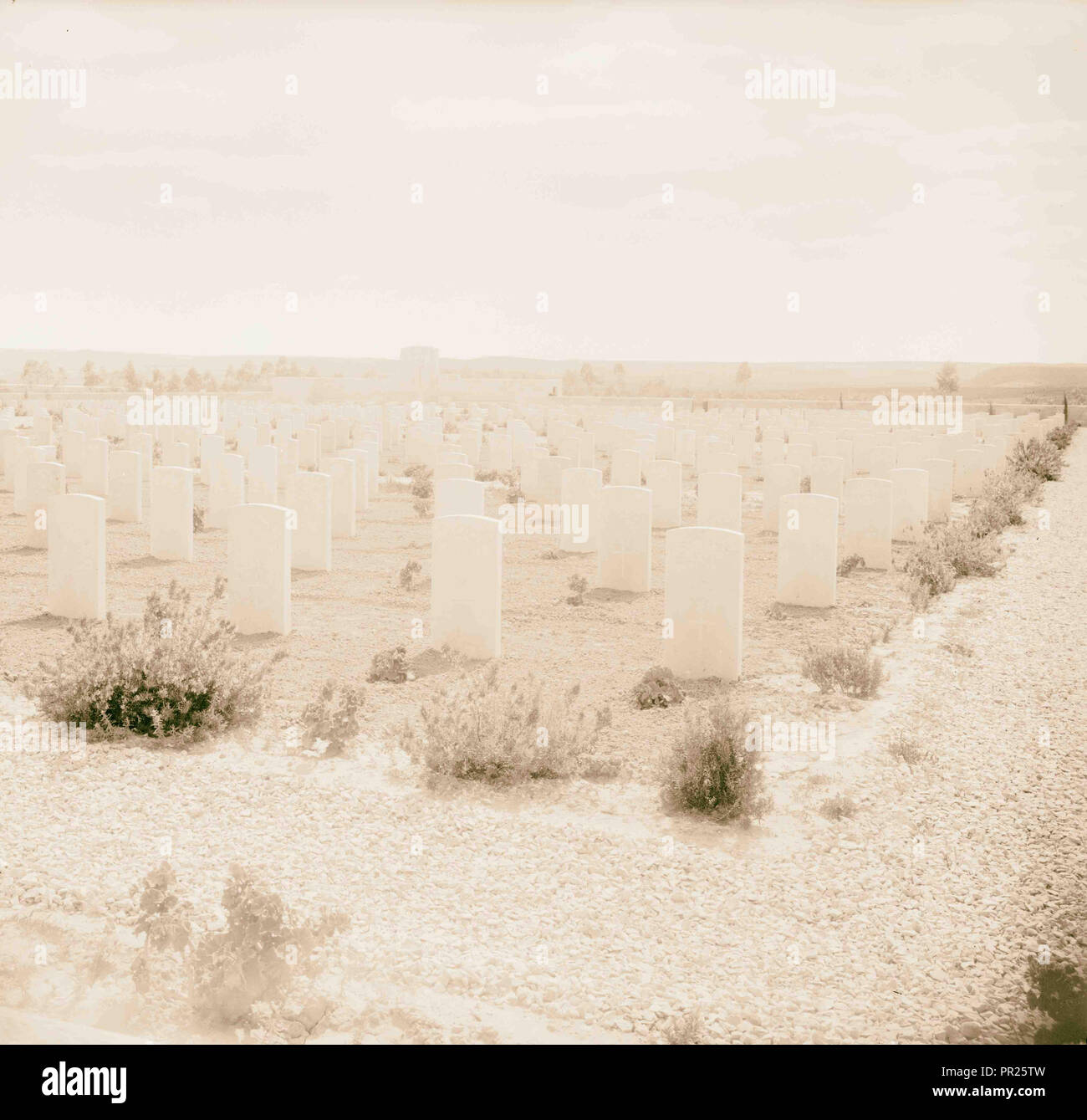 War cemetery consecration, April 25, 1925, Middle East, Israel and/or ...