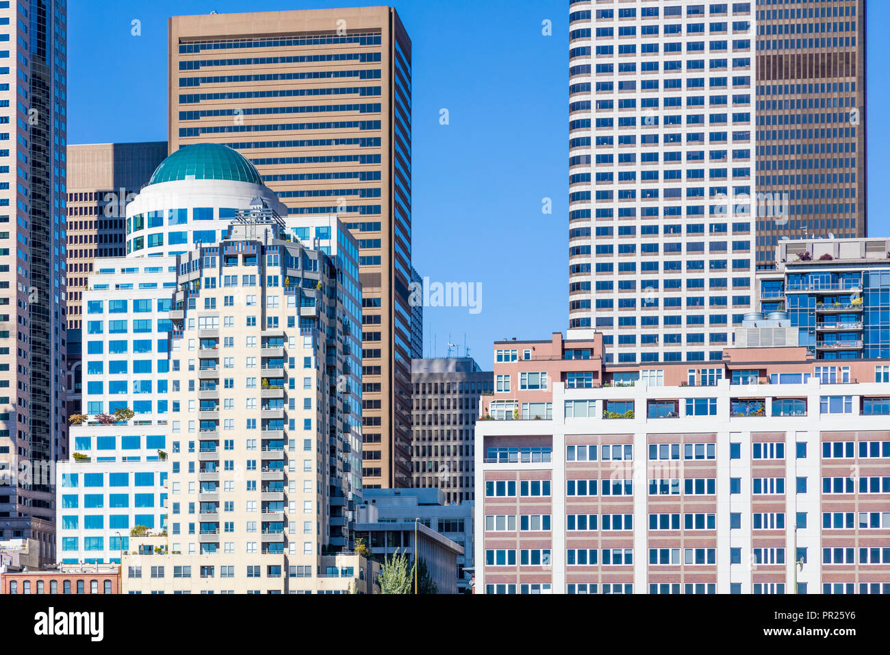 Downtown buildings in Seattle Washington in the United States Stock ...