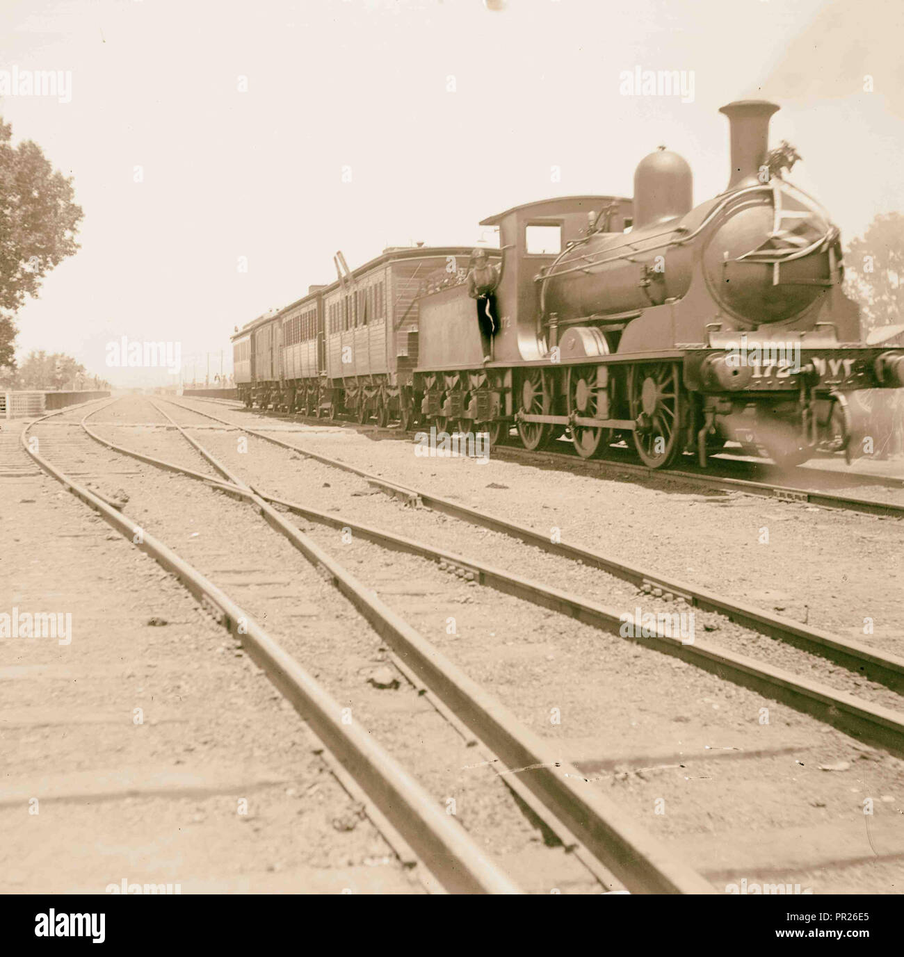 railroad train, June 30, 1920, Middle East, Israel and/or Palestine ...