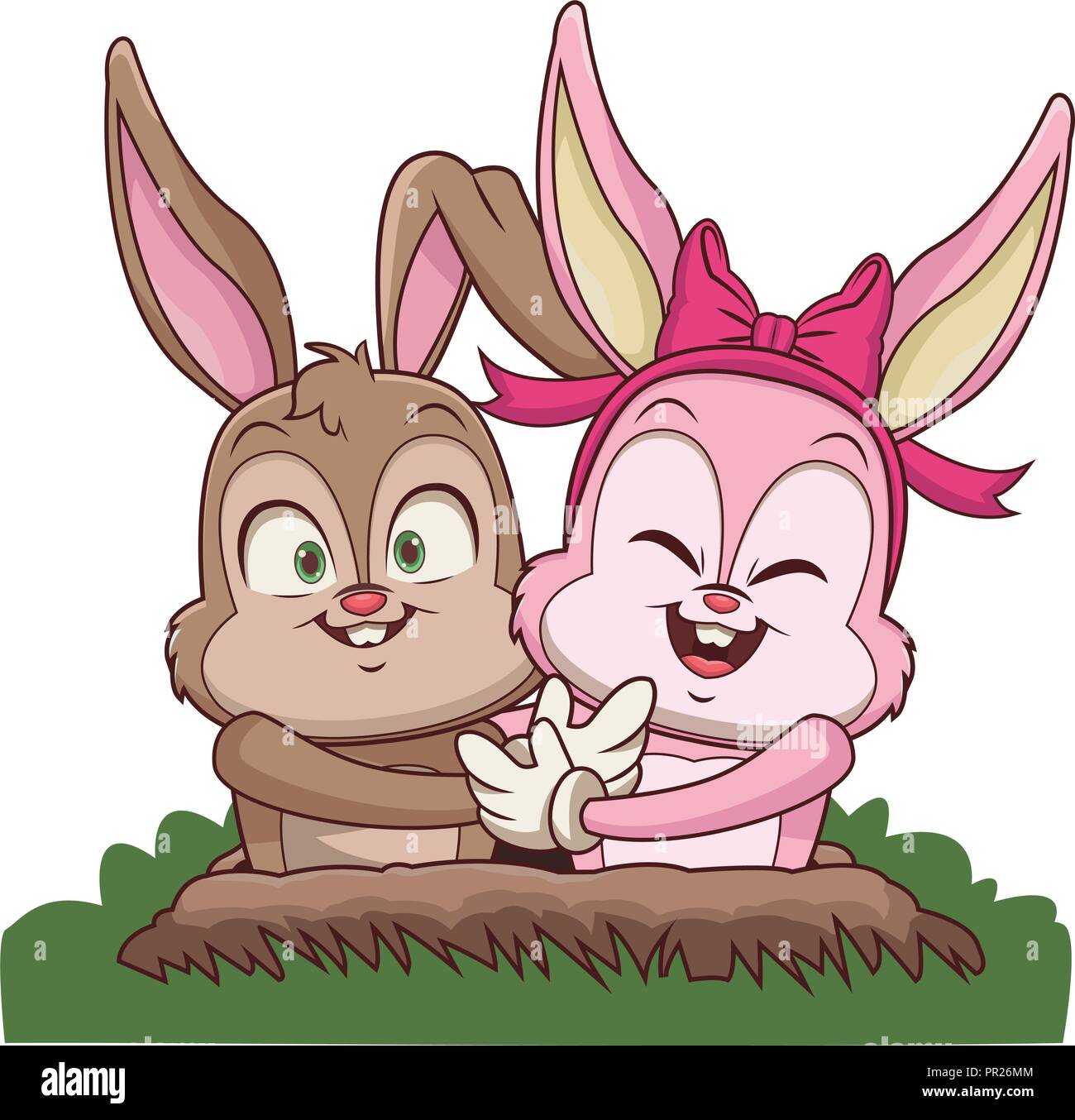 Male female cartoons Stock Vector Images - Alamy