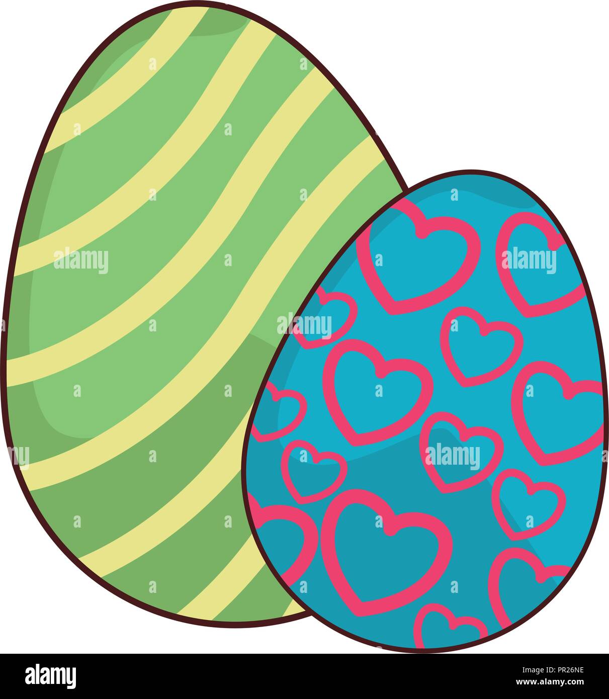 Easter eggs cartoons Stock Vector Image & Art - Alamy