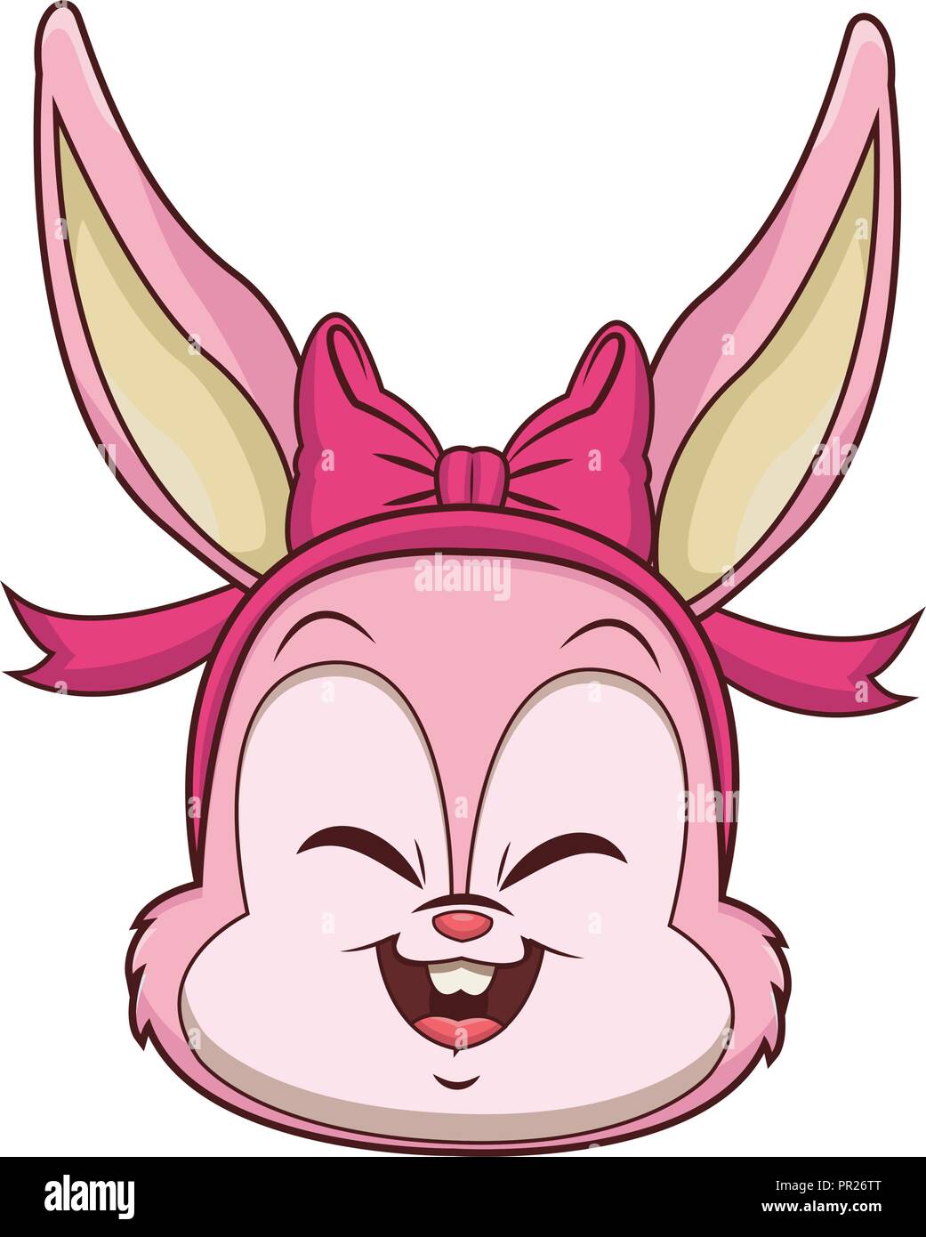 Rabbit cartoon face Stock Vector Image & Art - Alamy