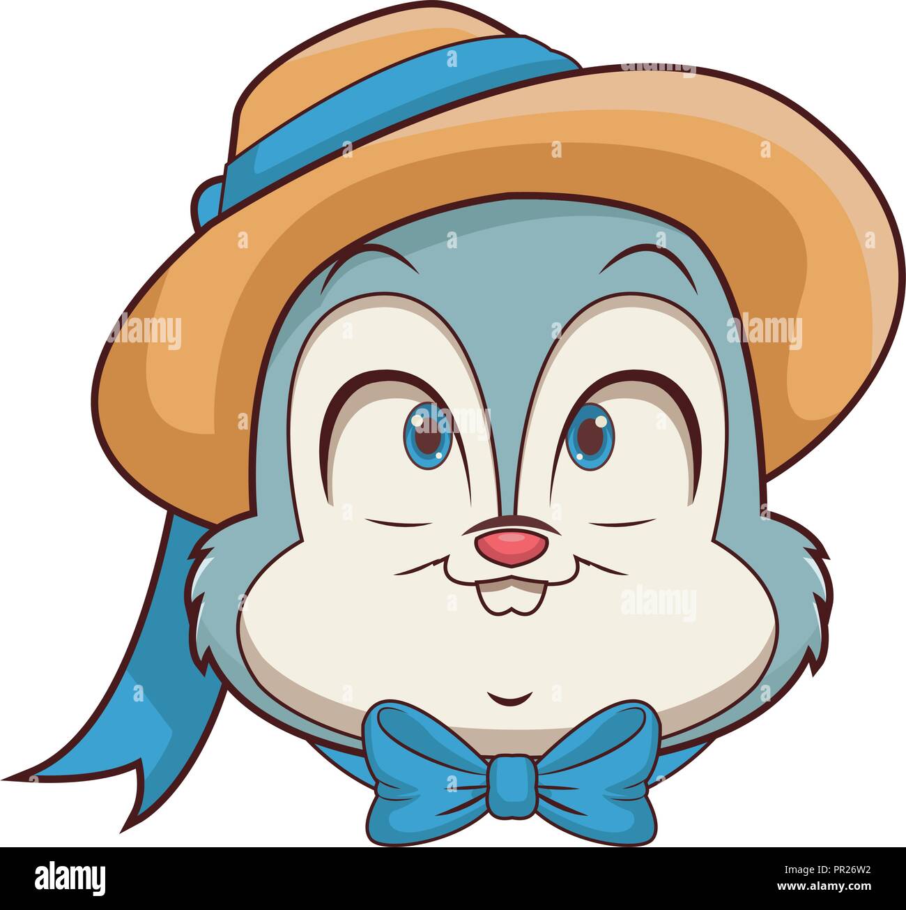 Rabbit cartoon face Stock Vector Image & Art - Alamy