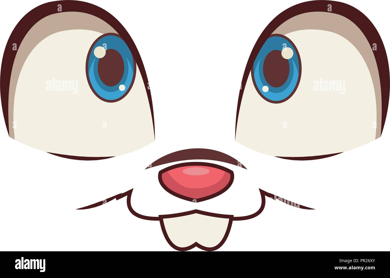 Bunny face emoji Stock Vector Image & Art - Alamy