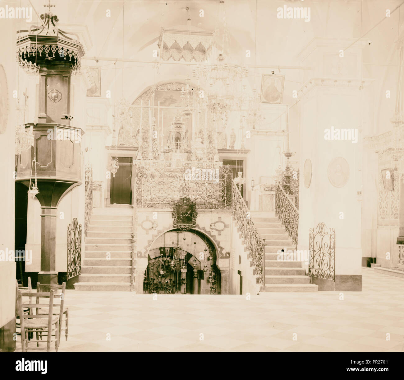 Nazareth, Home of Christ, Church of the Annunciation. 1898, Israel ...