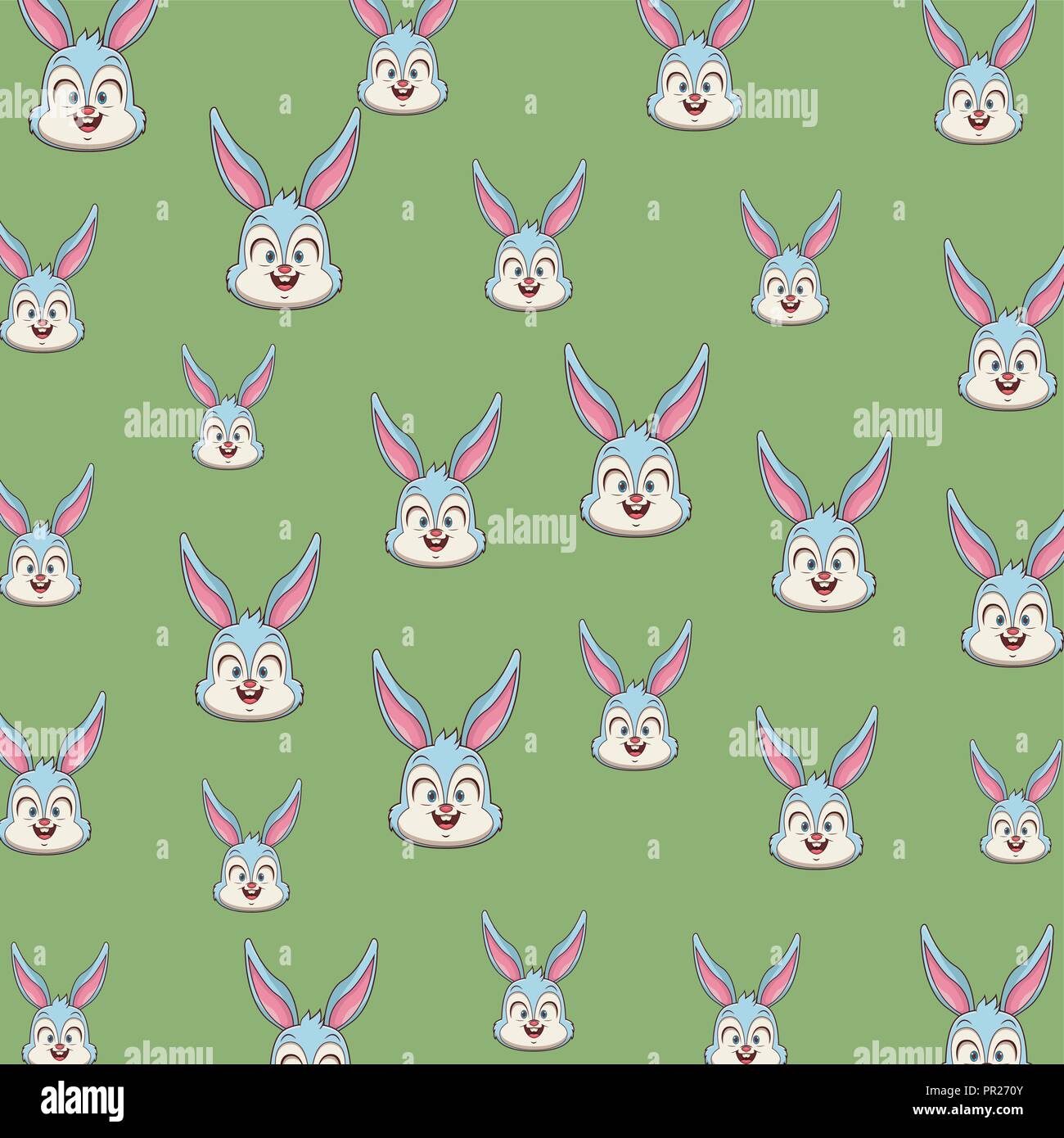 Rabbit pattern background Stock Vector Image & Art - Alamy