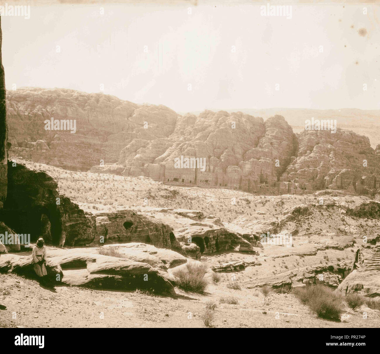 Petra. 1898, Jordan, Petra, Extinct city Stock Photo - Alamy