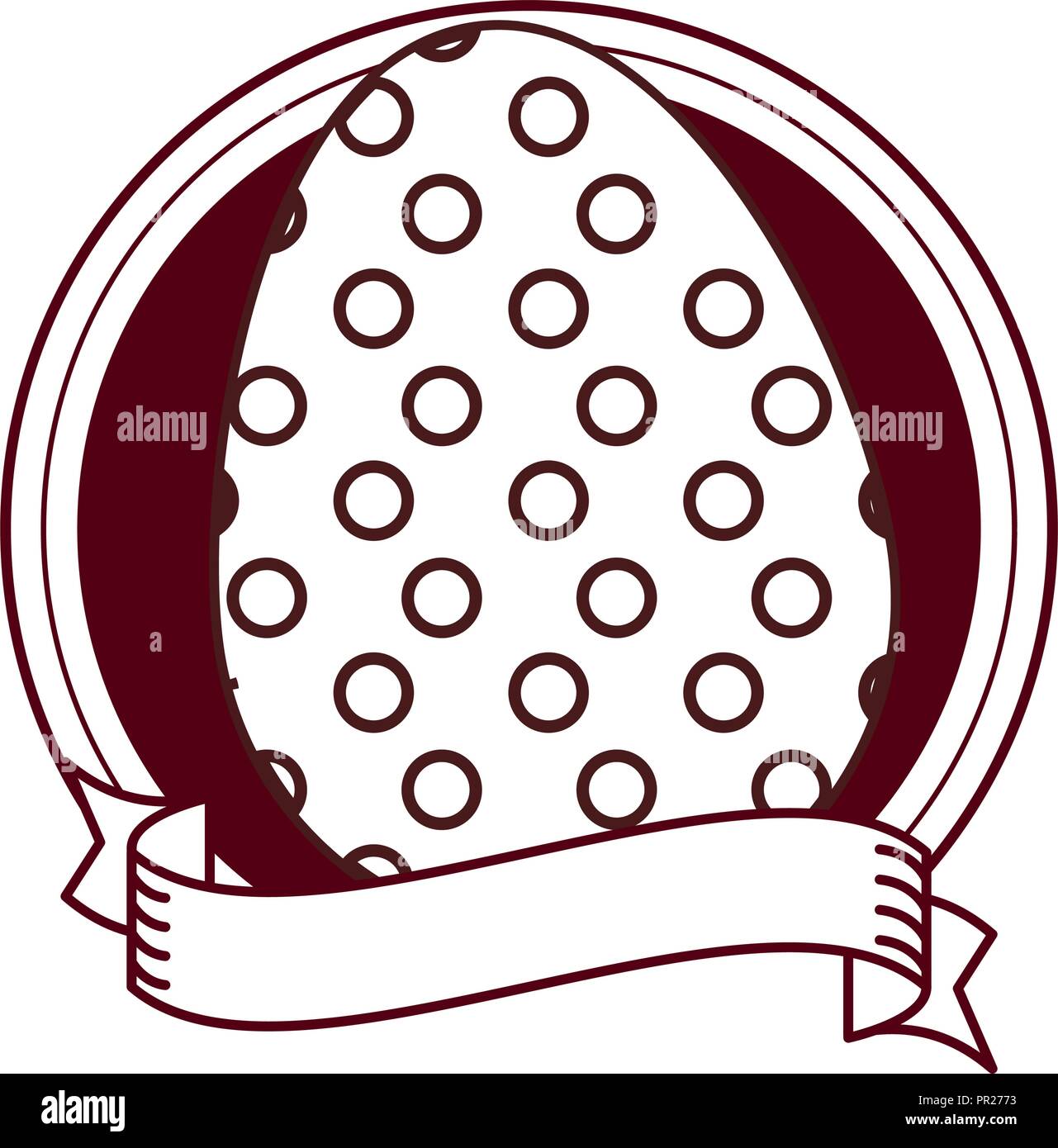 Easter egg round emblem Stock Vector Image & Art - Alamy