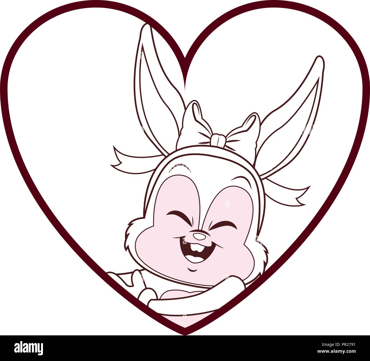 Rabbit female cartoon Stock Vector Image & Art - Alamy