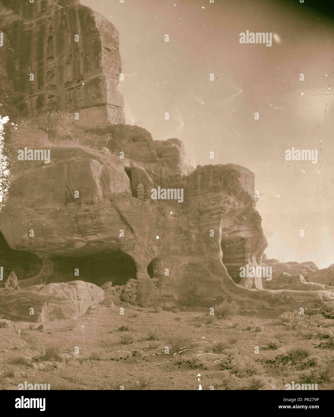 Petra. 1898, Jordan, Petra, Extinct city Stock Photo - Alamy