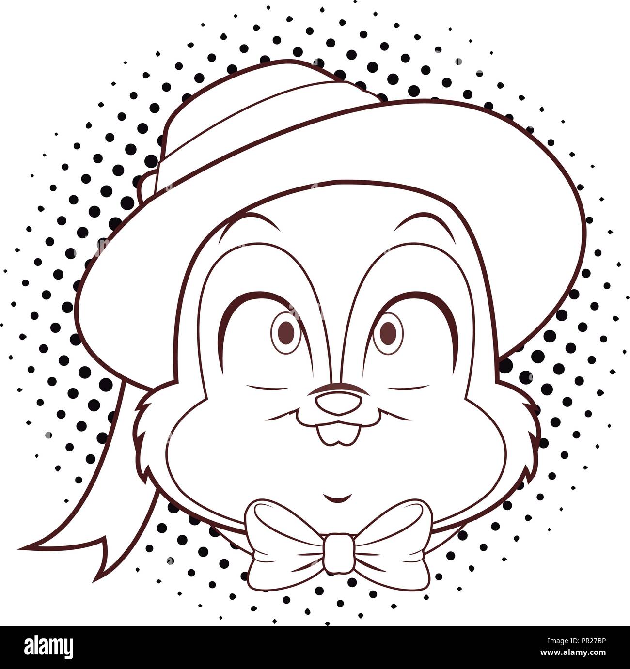 Rabbit face cartoon Stock Vector Image & Art - Alamy