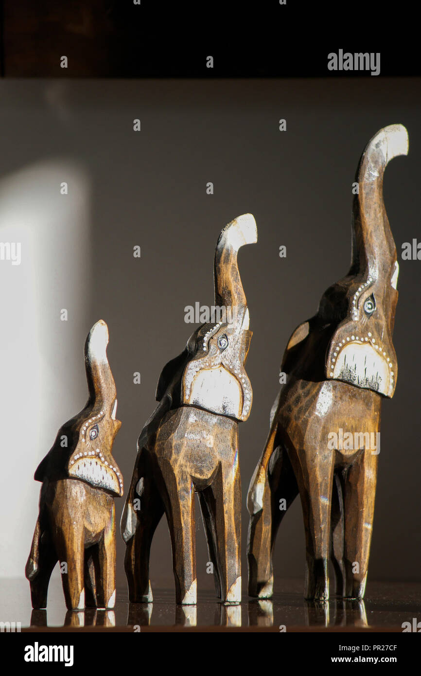 South African elephants handicraft Stock Photo - Alamy