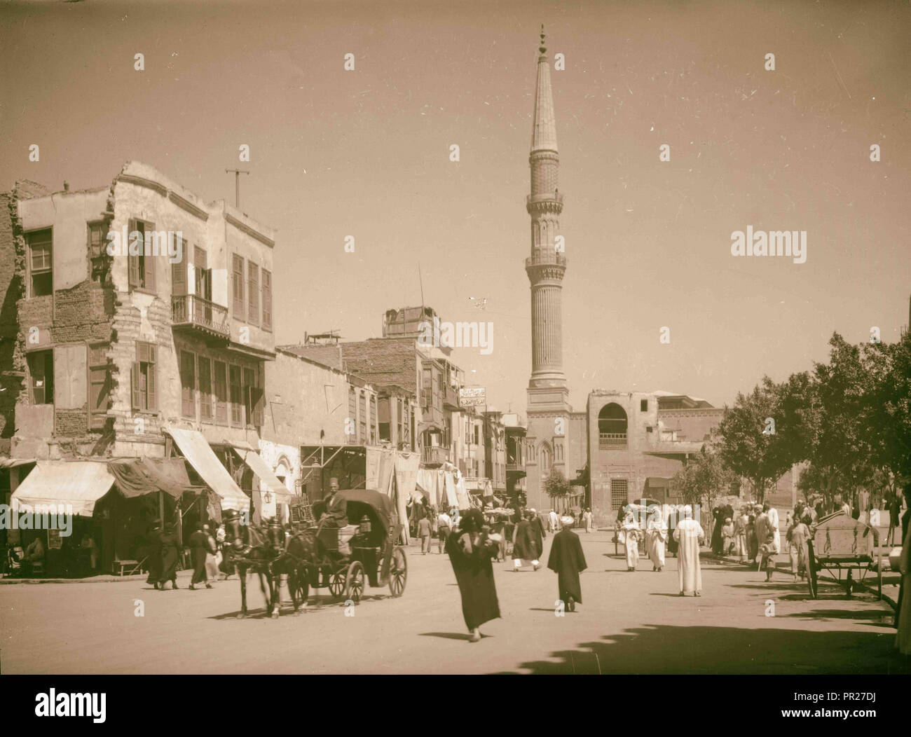 Egypt, minaret. 1898, Egypt Stock Photo - Alamy