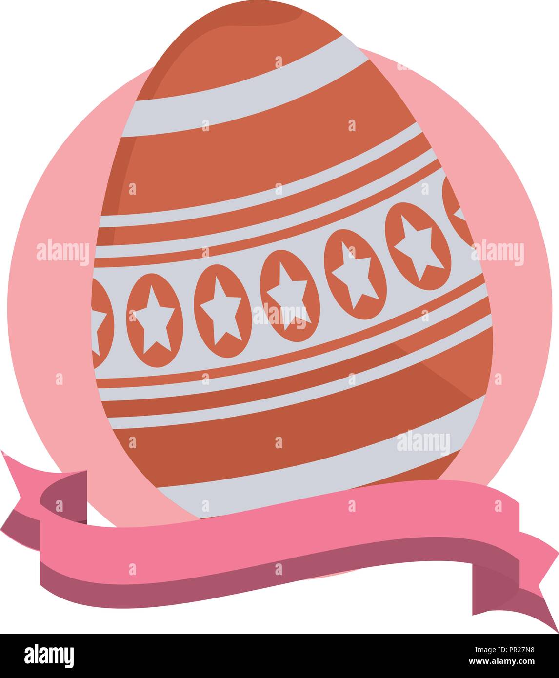 Easter egg round emblem Stock Vector Image & Art - Alamy