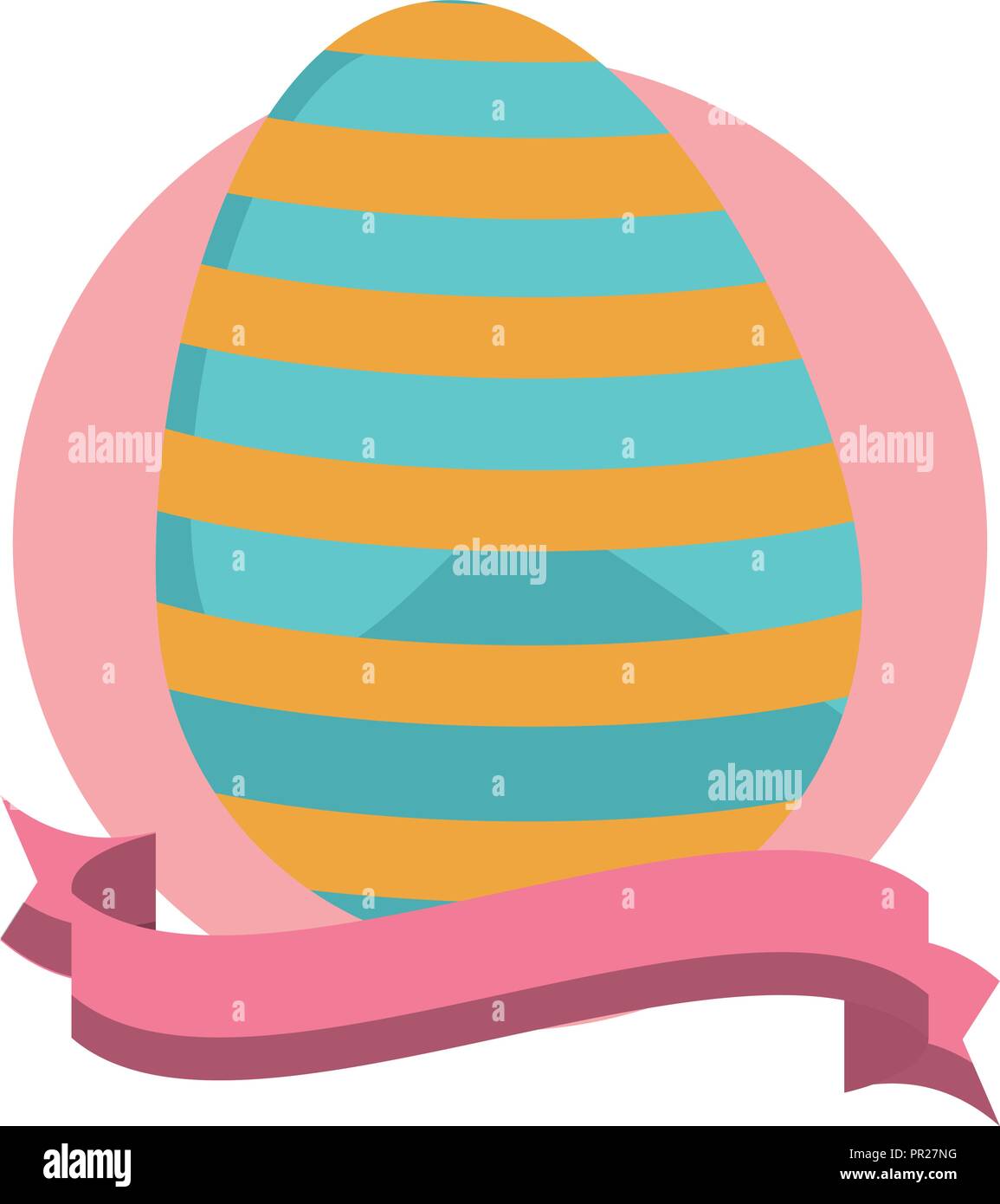 Easter egg round emblem Stock Vector Image & Art - Alamy