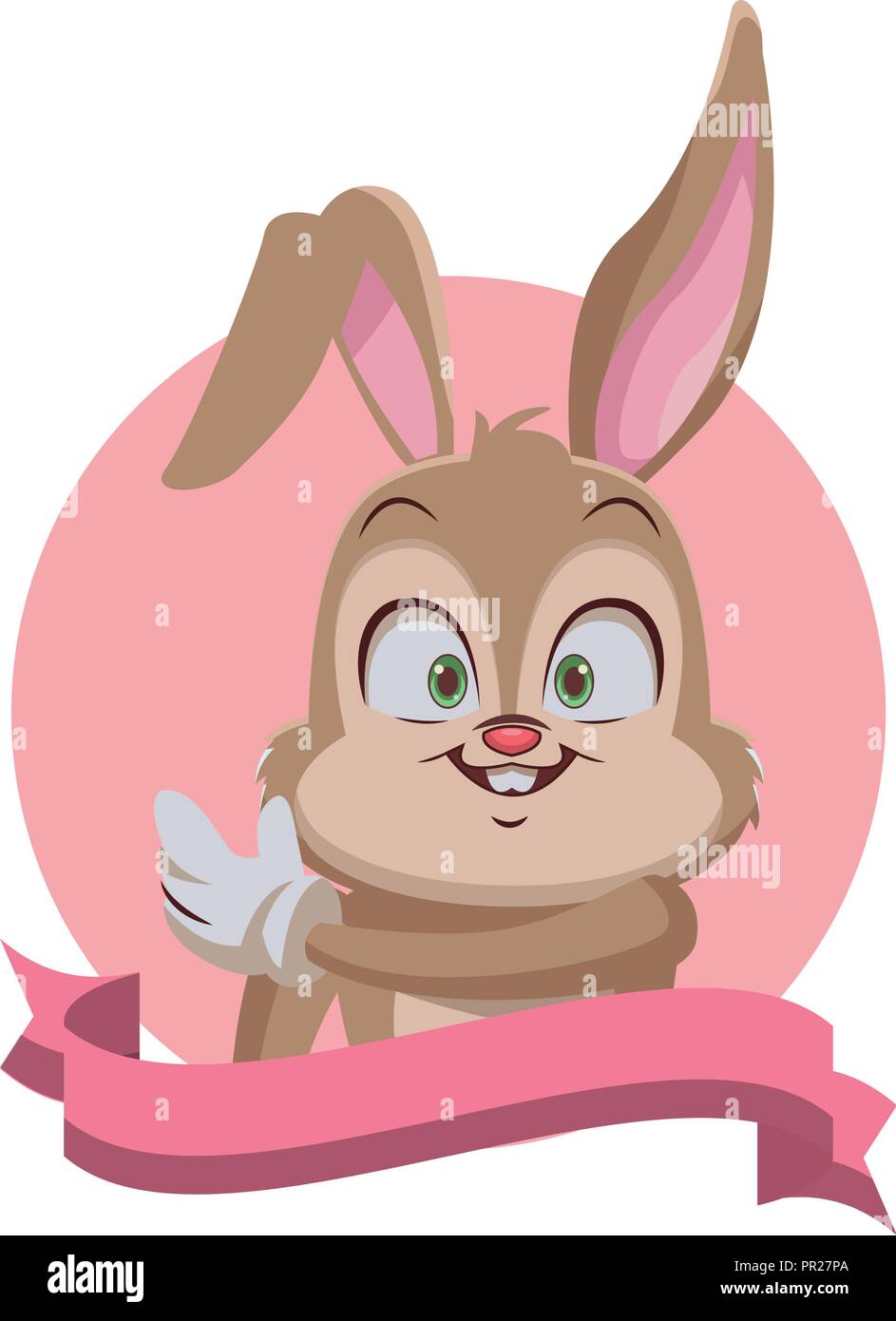 Rabbit with gloves cartoon Stock Vector Image & Art - Alamy