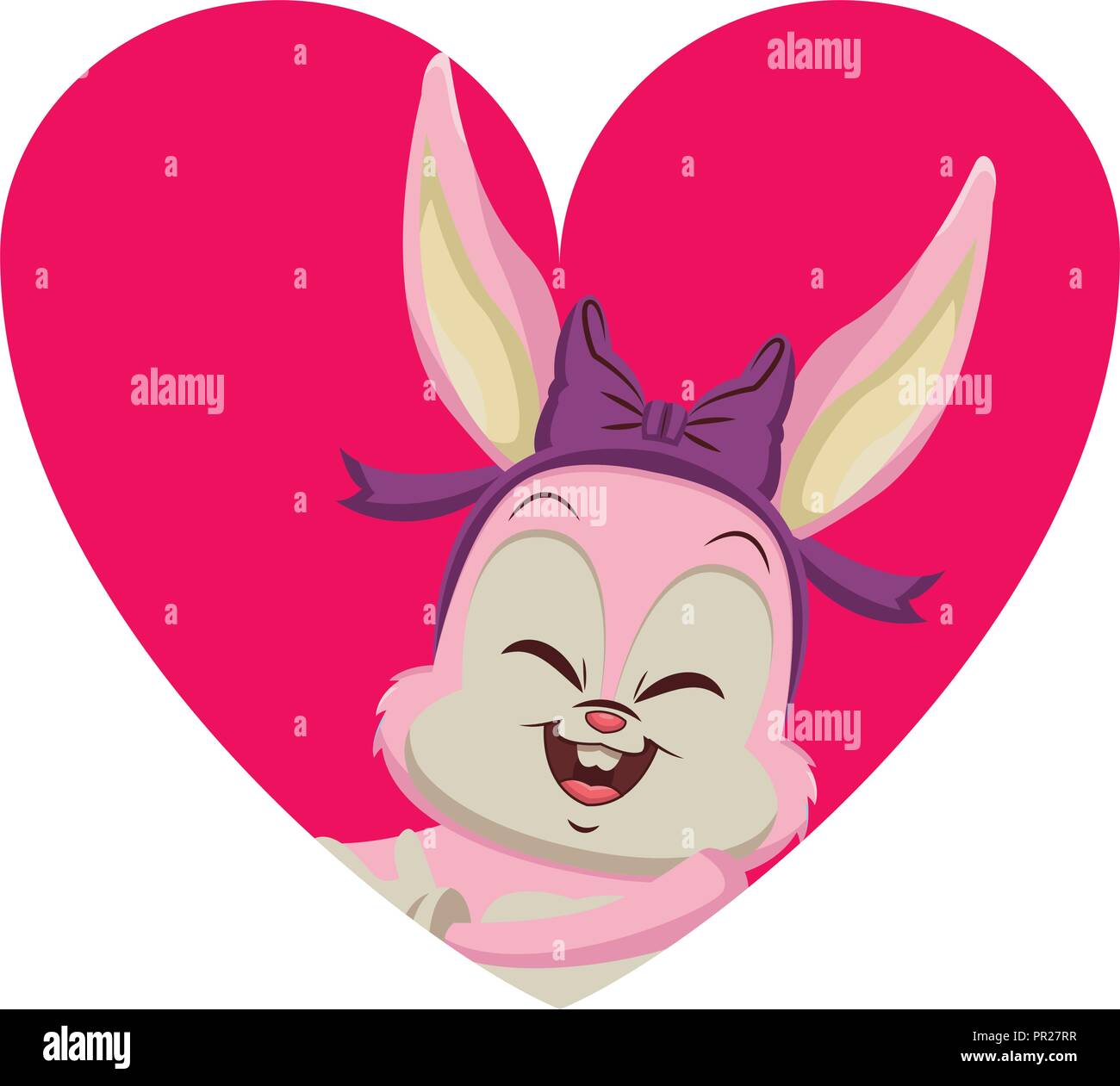 Rabbit funny cartoon Stock Vector Image & Art - Alamy