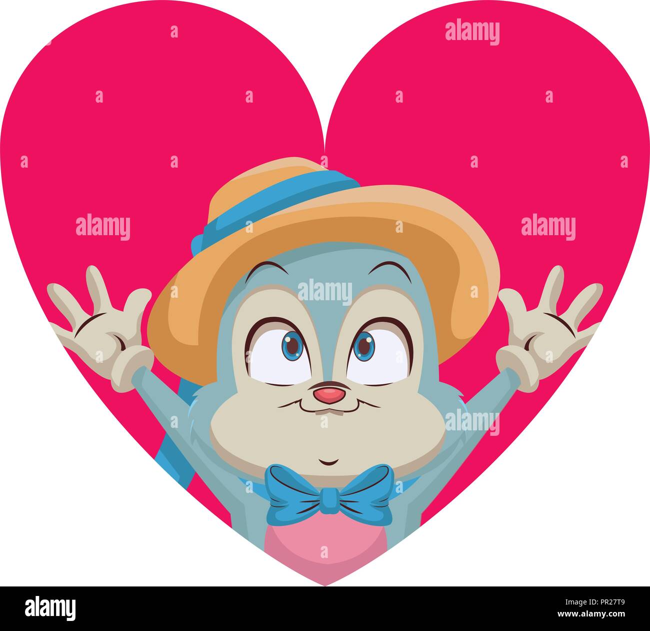Rabbit funny cartoon Stock Vector Image & Art - Alamy